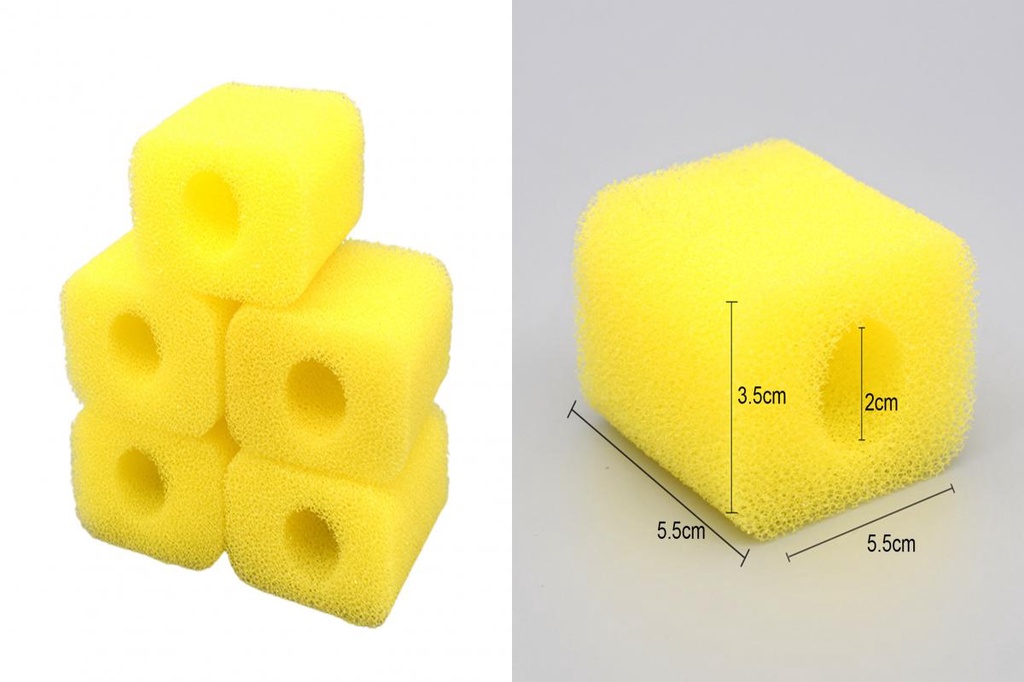 OPPO 5Pcs Aquarium Filter Sponge Strong Adsorption Purify Water ...
