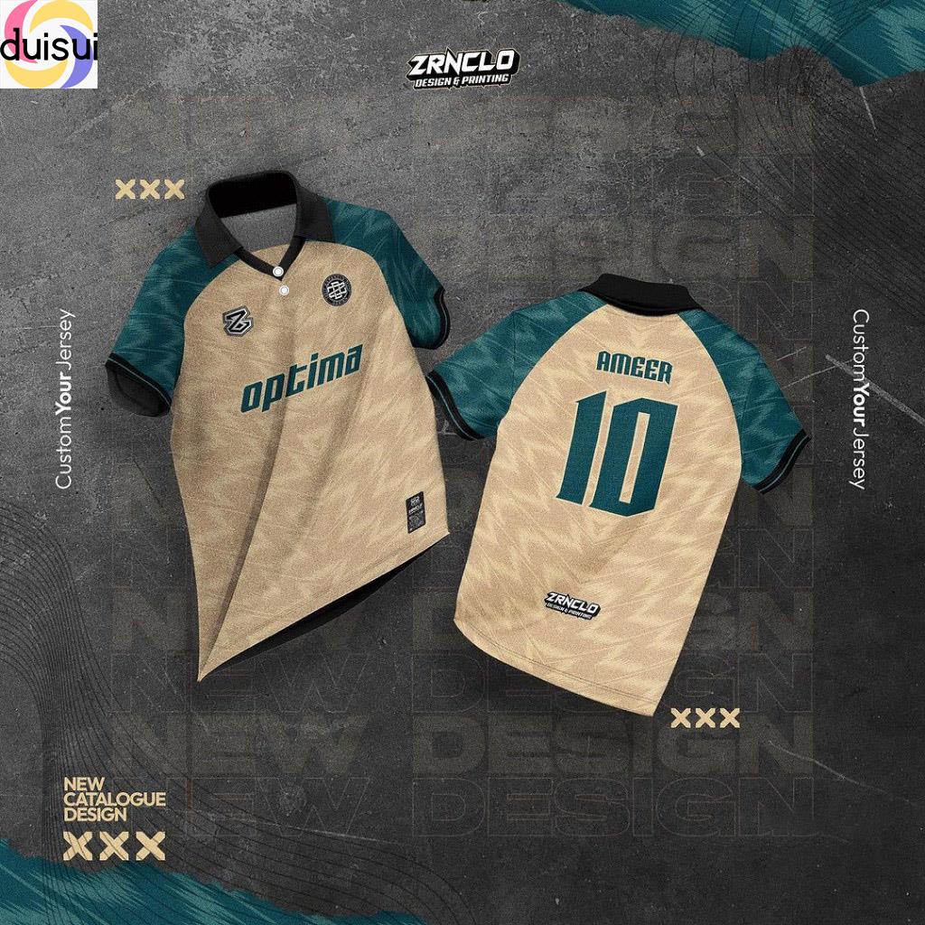 Jersey Custom Name and Number Murah Ootd Retro Collar Baju Football ...