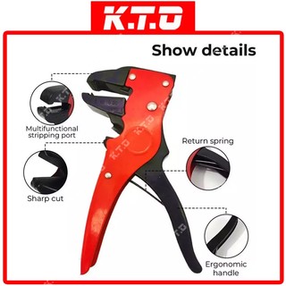 5 IN 1 Multipurpose Automatic Stripper Plier Wire Crimper Cable Cutter ...