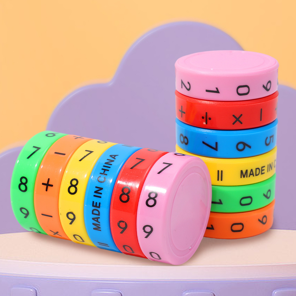 Children Mathematics Numbers Magic Cube Toy Learning To Add Subtract ...