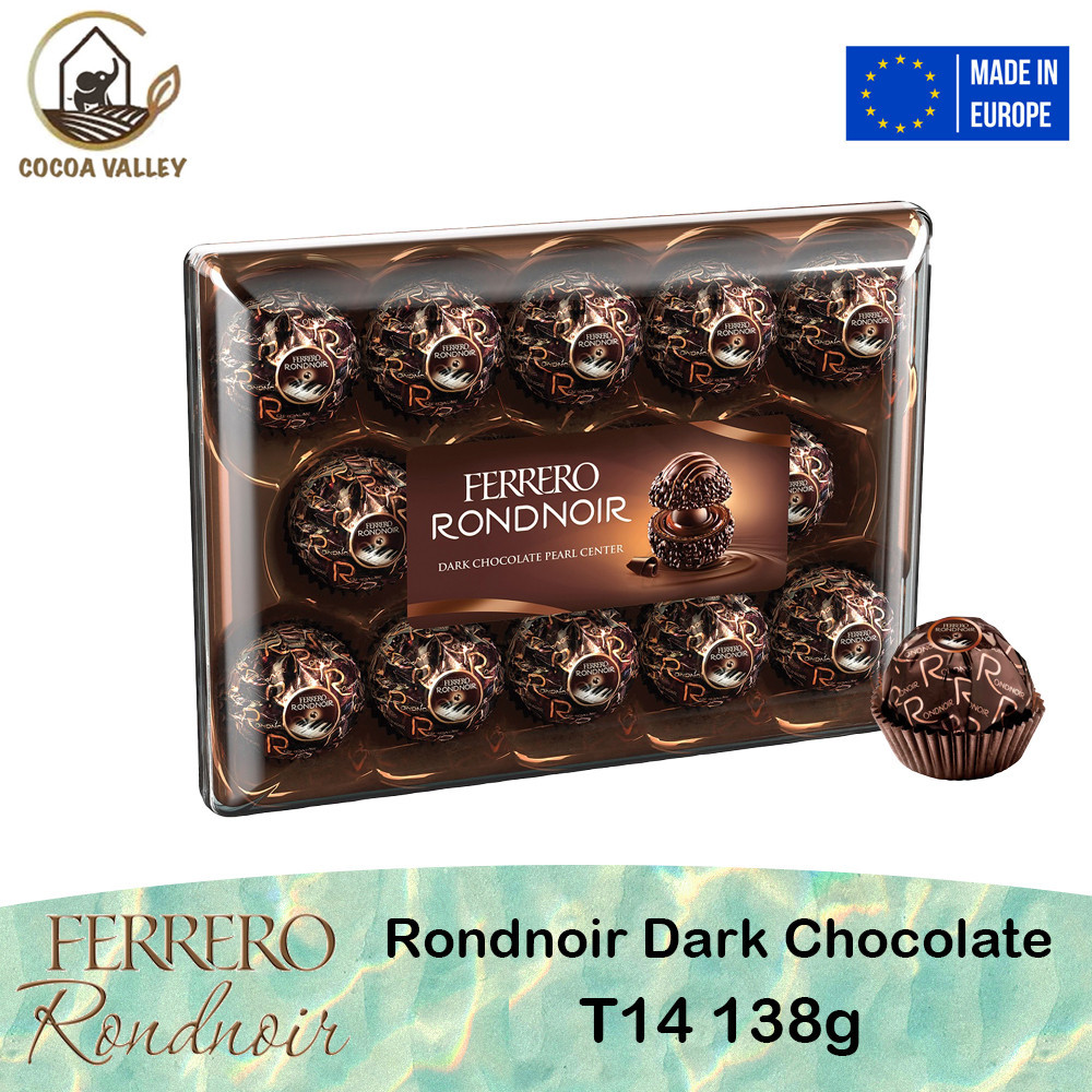 Ferrero Rondnoir Dark Chocolate Pearl Center T14 138g | Shopee Malaysia
