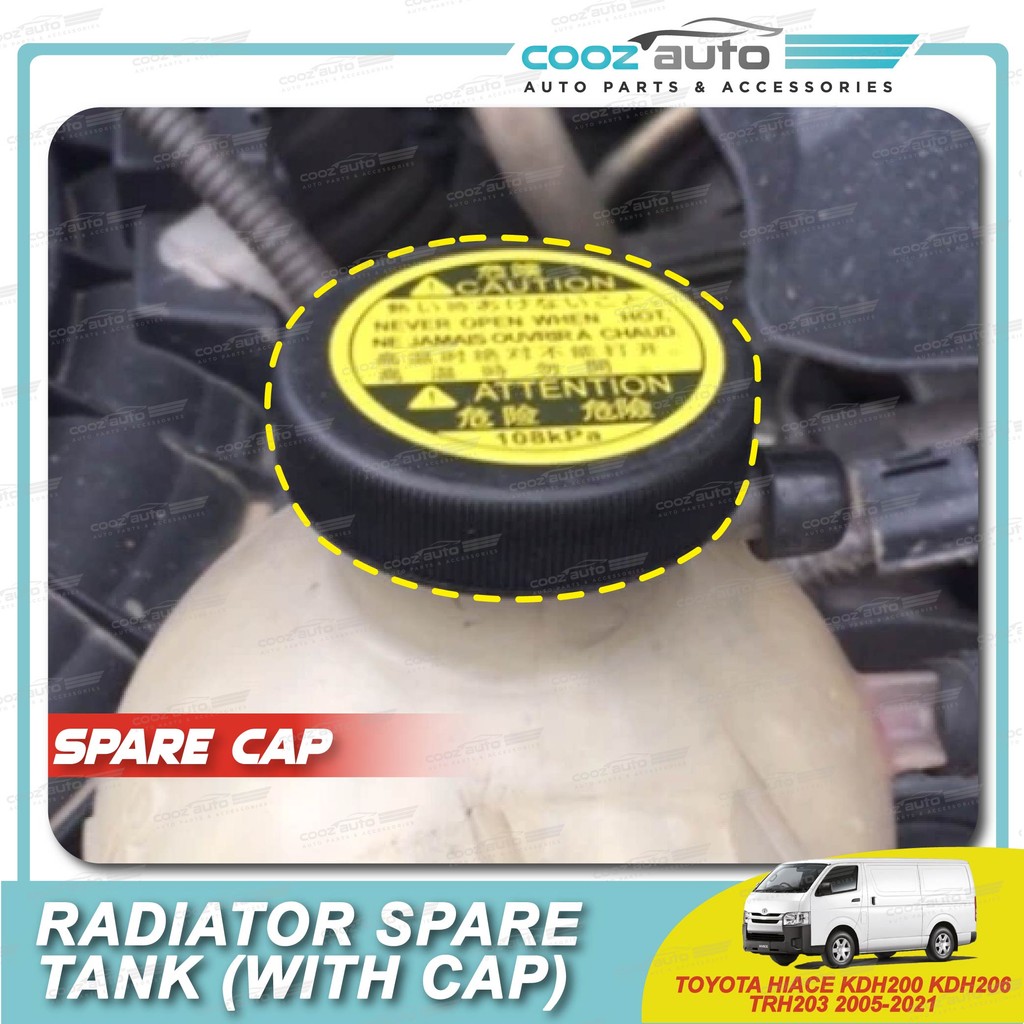 Toyota Hiace KDH200 KDH206 TRH203 2005 - 2021 Radiator Water Spare Tank ...