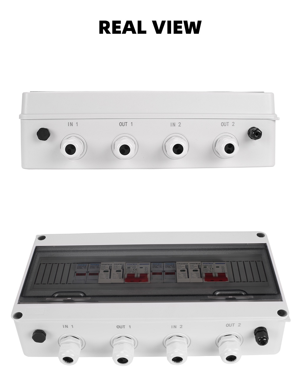 Solar photovoltaic PV Combiner Box 2 input 2 out 2 String Surge ...