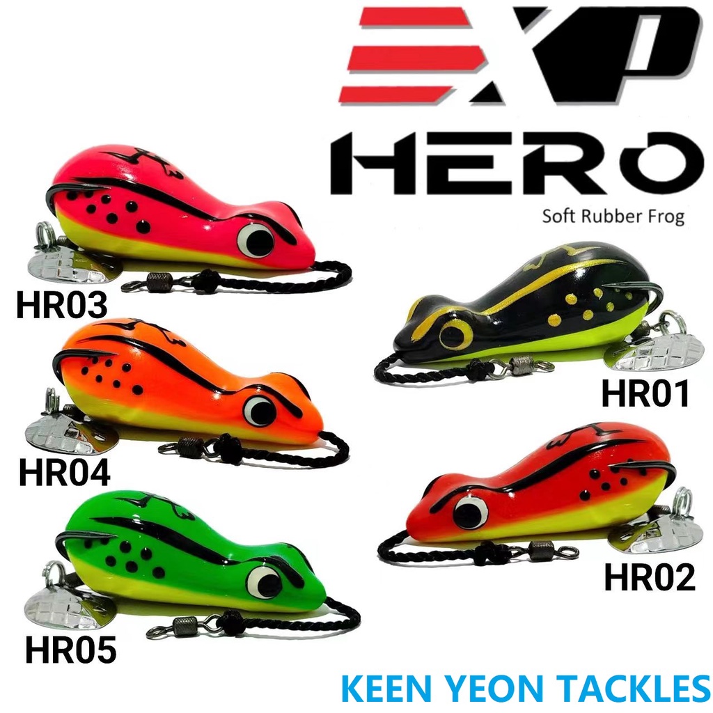 EXP HERO FROG SOFT RUBBER FISHING FROG ( L-HR ) | Shopee Malaysia