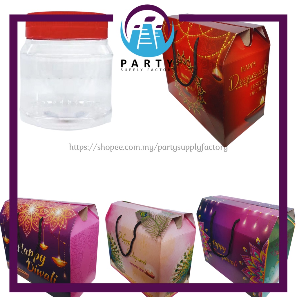 (1Pcs) Hari Deepavali Box / Kotak Untuk Kuih / Hari Deepavali Gift Box ...