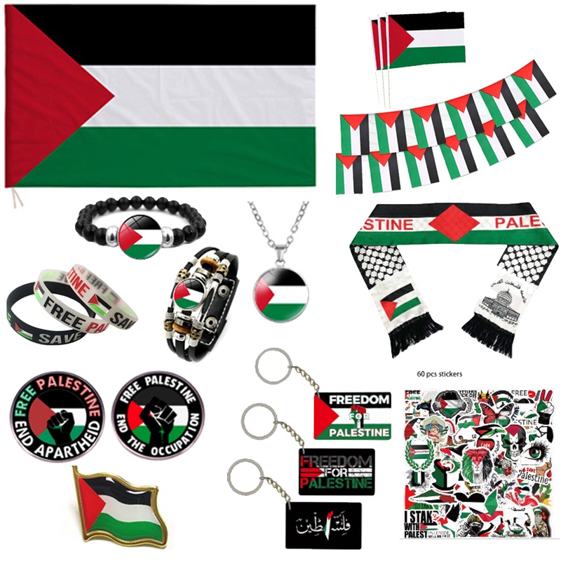 Palestine National Flag Country Flag 5ft x 3ft PLE PS Palestinian ...