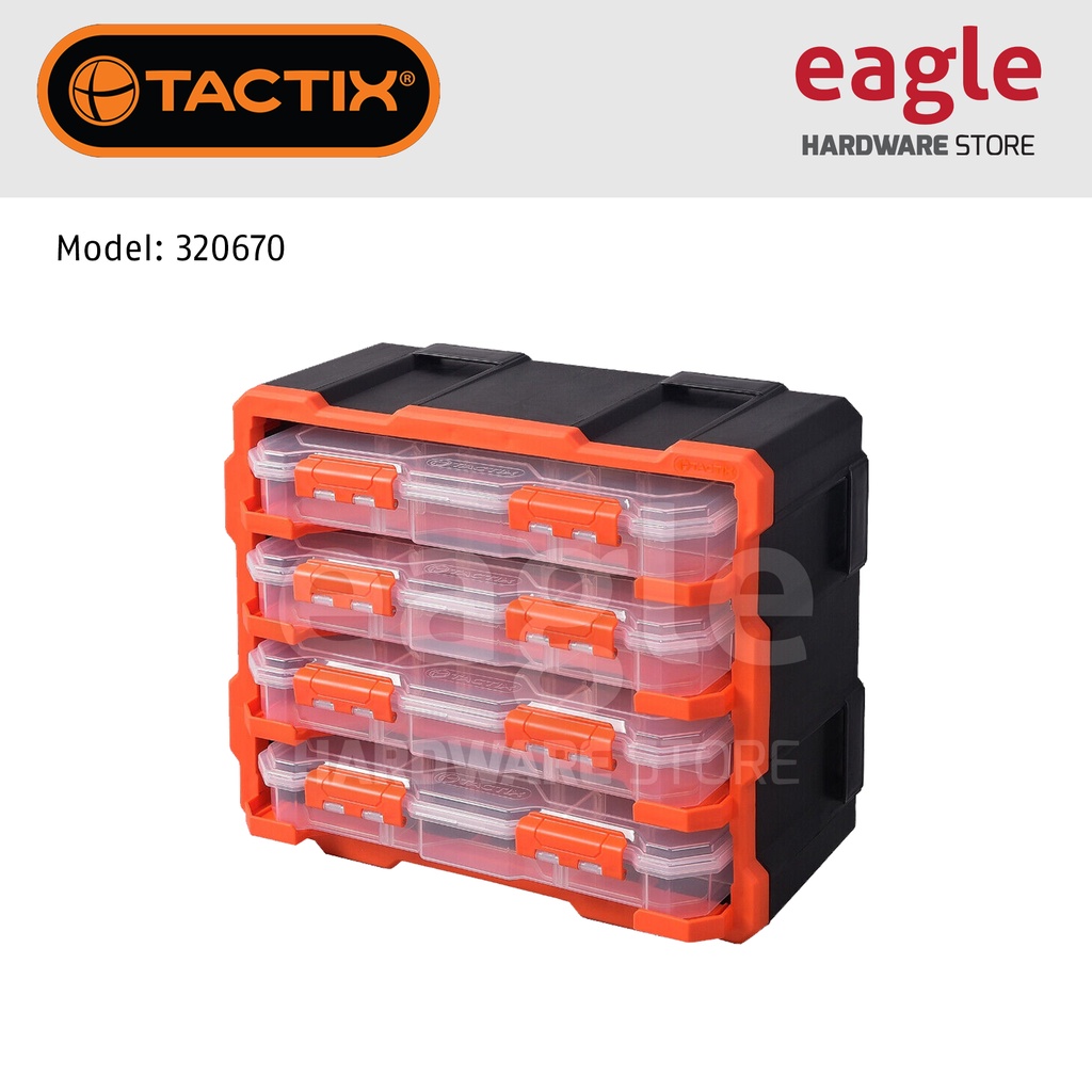 Tactix 320670 Modular Storage Tower , 4 Organizers | Shopee Malaysia
