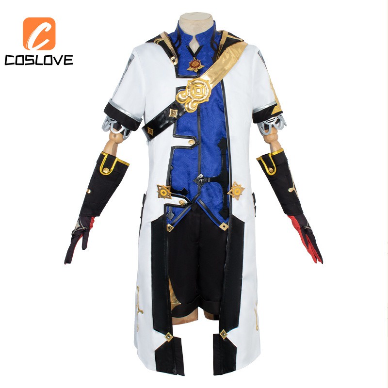 Genshin Impact Albedo Cosplay Full Set Costume Anime Game Character ...