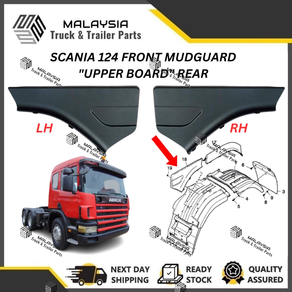 SCANIA 124 FRONT MUDGUARD UPPER BOARD REAR | Shopee Malaysia