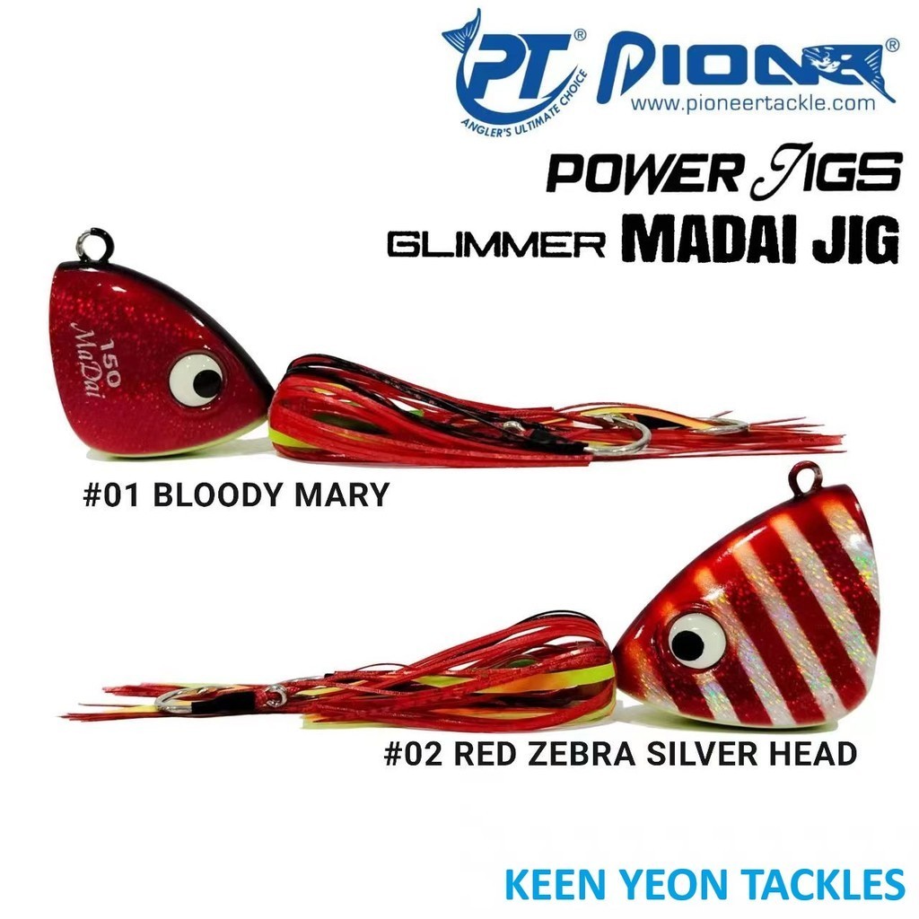 PIONEER POWER JIGS GLIMMER MADAI JIG (150g/ 200g/ 250g/ 300g) | Shopee ...