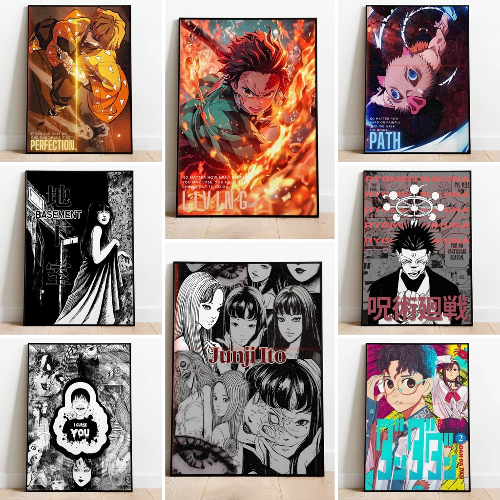 Rengoku Demon Slayer, Printable Wall Art, Anime Manga Aesthetic Panels ...