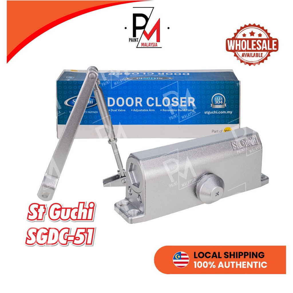 ST GUCHI SGDC-51 Door Closer 2 Speed Adjustment Sirim Certified ...