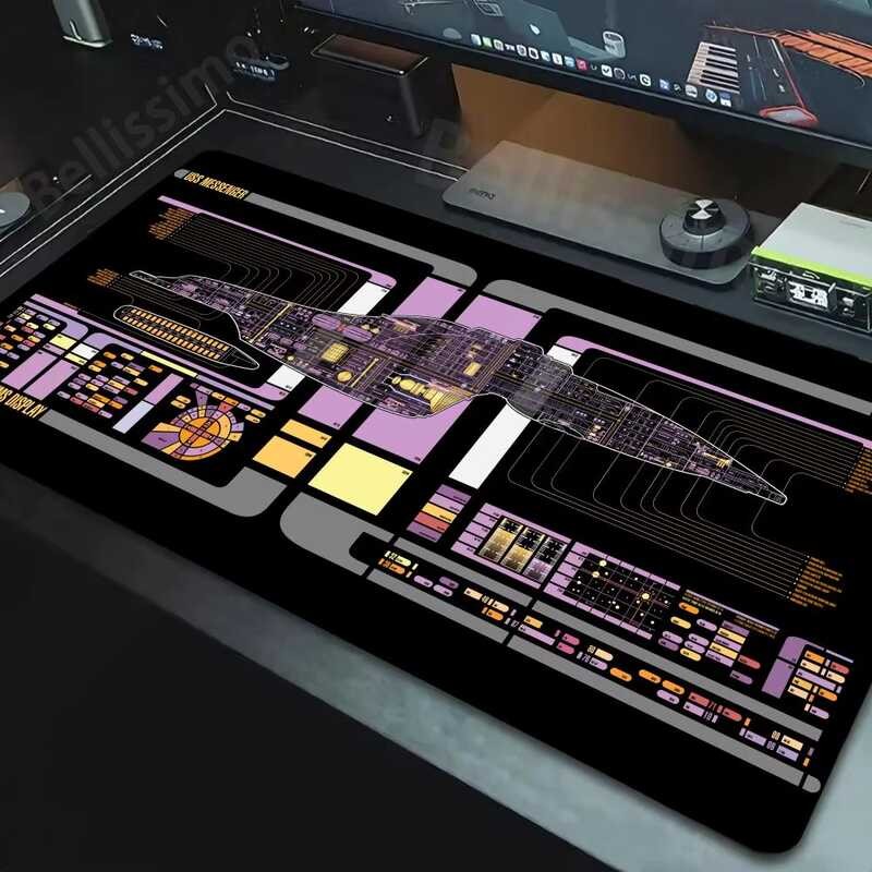 Starship Blueprint Pad Desk Pad Mouse Pad Gamer Computer Cabinet Star ...