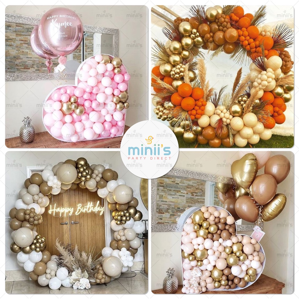 MINIIS PARTY 10Pcs / 100Pcs 5 inch Metallic Balloon Chrome Balloon ...