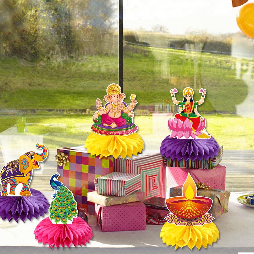 2024 Deepavali Table Ornaments Party Decoration Diwali Festival Desk ...