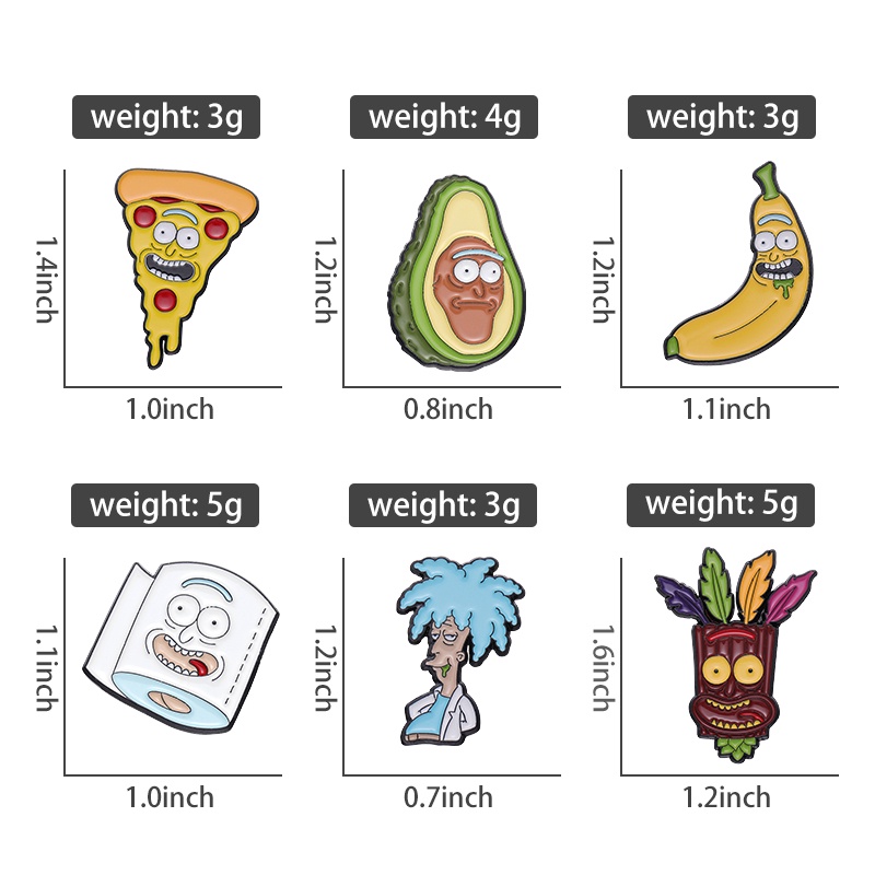 Cartoon Oosaki Nana Minions Enamel Pin Anime Courage X Cowardly Dog Zim ...