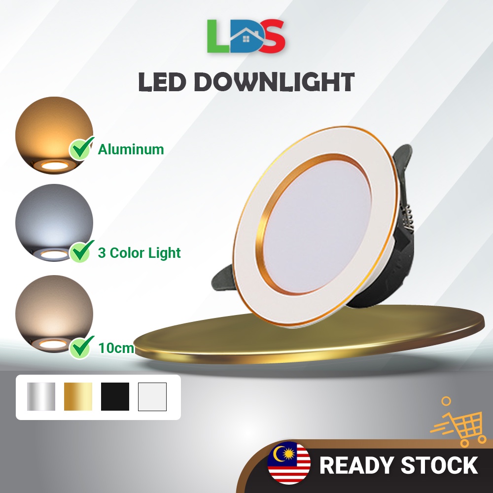 LDS Indoor Ceiling LED Downlight 2.5inch 3 Colors Changeable Flicker ...