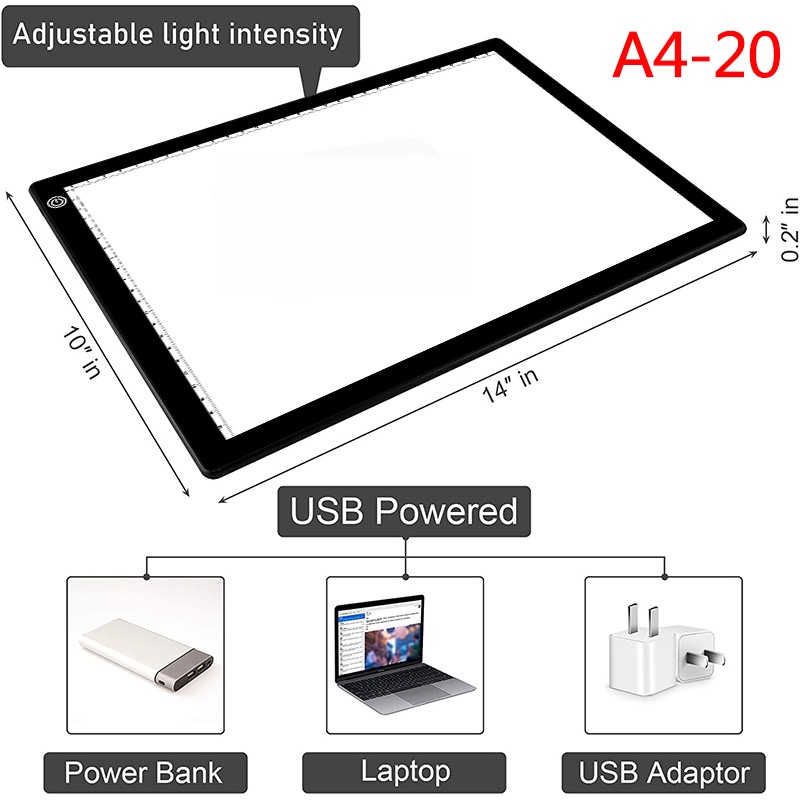 A4/A3/A2 Drawing tablet wacom Digital Graphic Tablet LED Diamond ...