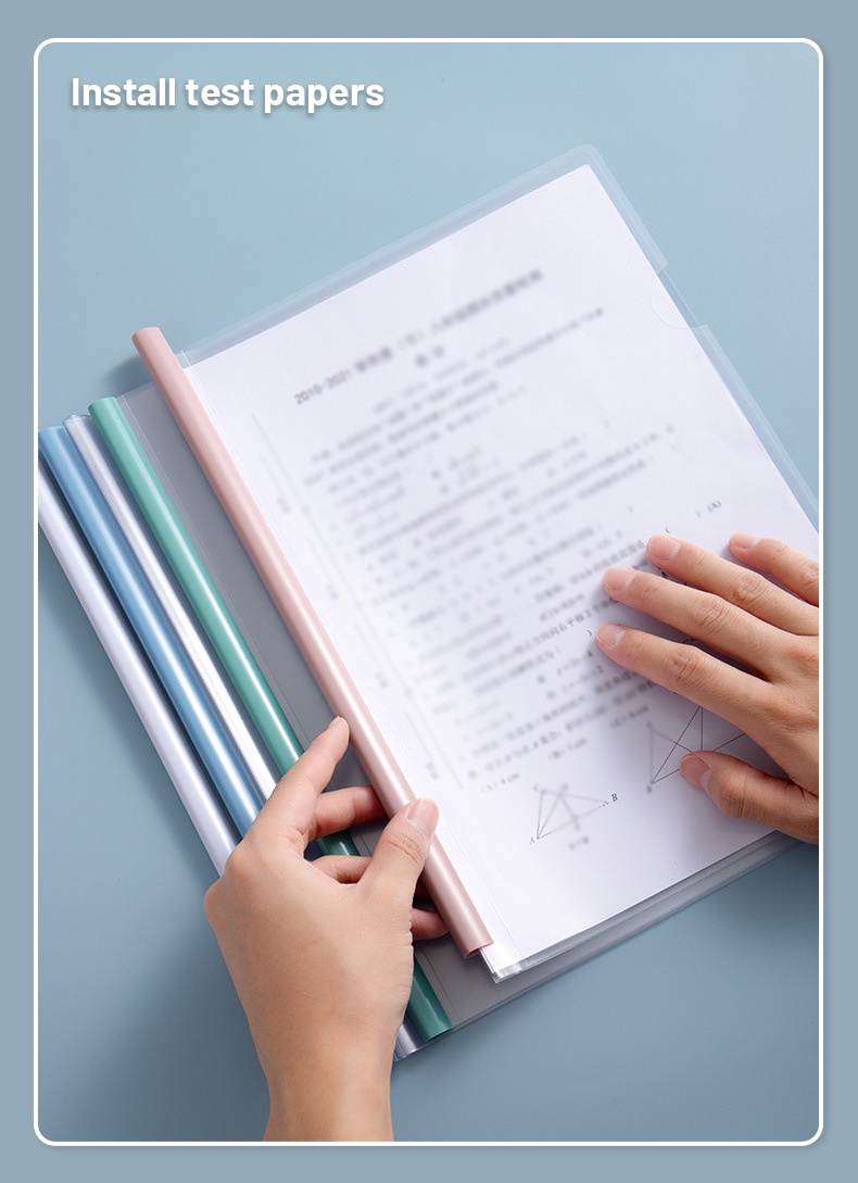 Thicken Folder A4 Plastic File Bag Office Organizers Document Organizer ...