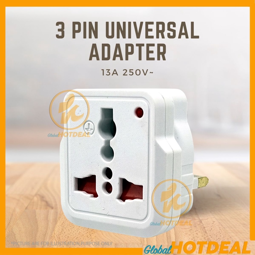 3 Pin Full Copper Multi Universal Travel Adaptor for Malaysia ...