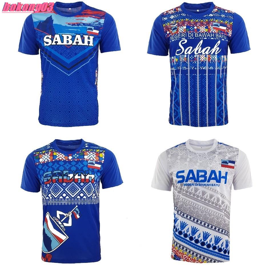 (bokong03) T-shirt Sabah Sabahan Batik Jersey Material | Baju T-shirt ...