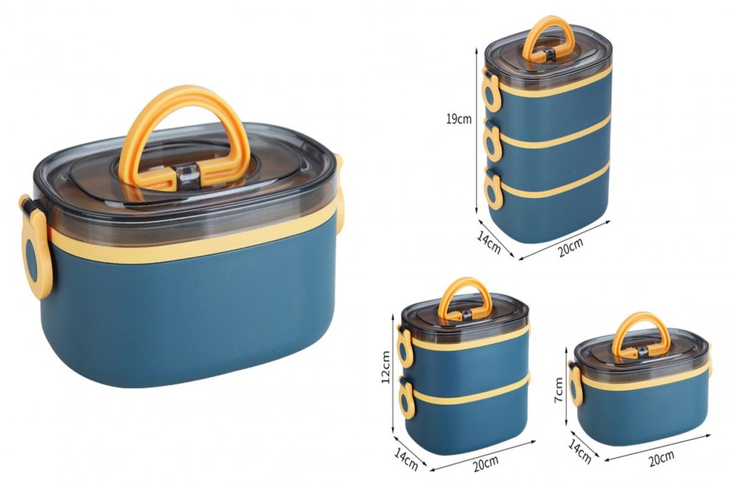 TF* 800/1400/2000ml Insulated Lunch Boxes Detachable Stainless Steel ...