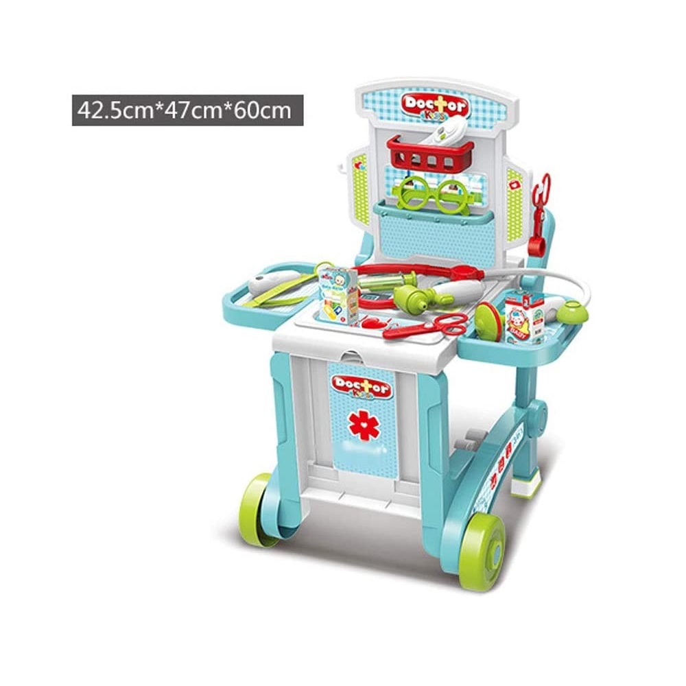 Doctor Cart Pretend Play Set Medical Kit Toys Doctors Trolley for Kids ...