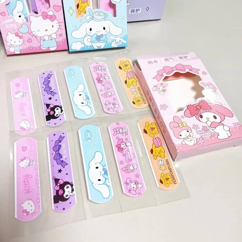 Sanrio Bandage Kuromi Waterproof Injury Plaster Comel Emergency Aids ...