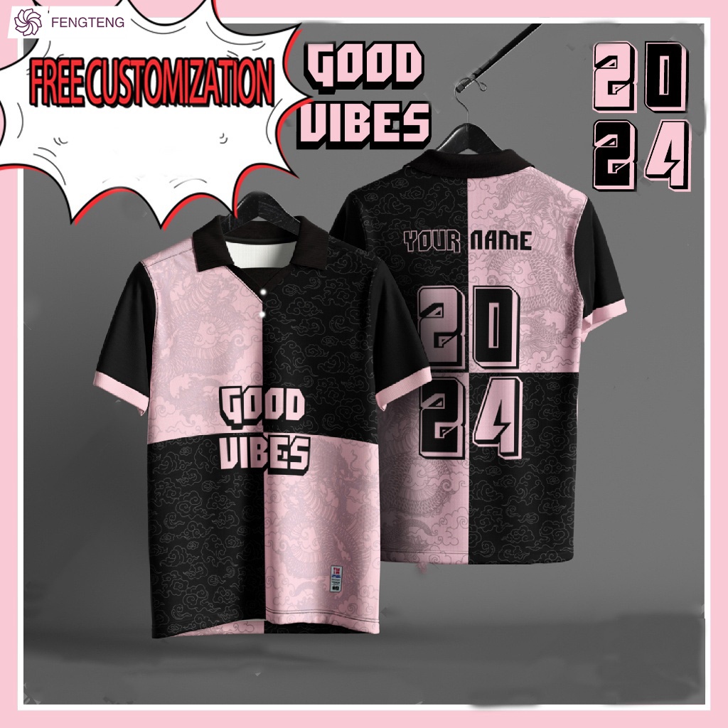 [FENGTENG] [𝟐𝟎𝟐𝟒] 𝐅𝐑𝐄𝐄 𝐂𝐔𝐒𝐓𝐎𝐌 𝐍𝐀𝐌𝐀 GOOD VIBES FULL SUBLIMATION JERSEYS ...