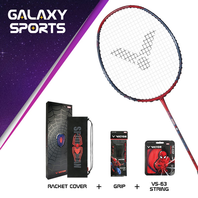 VICTOR x SPIDER-MAN Badminton Racket Gift Set Collection - Limited ...