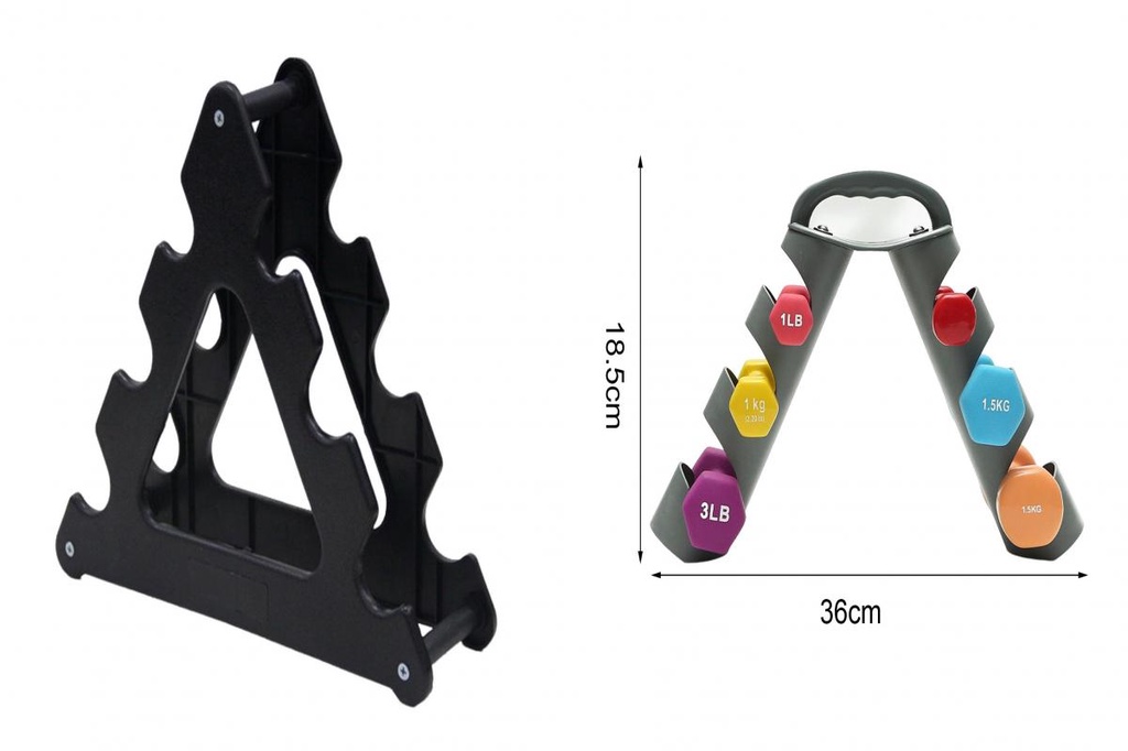 ARE Strong and Sturdy Dumbbell Stand Triangular Frame Dumbbell Rack ...