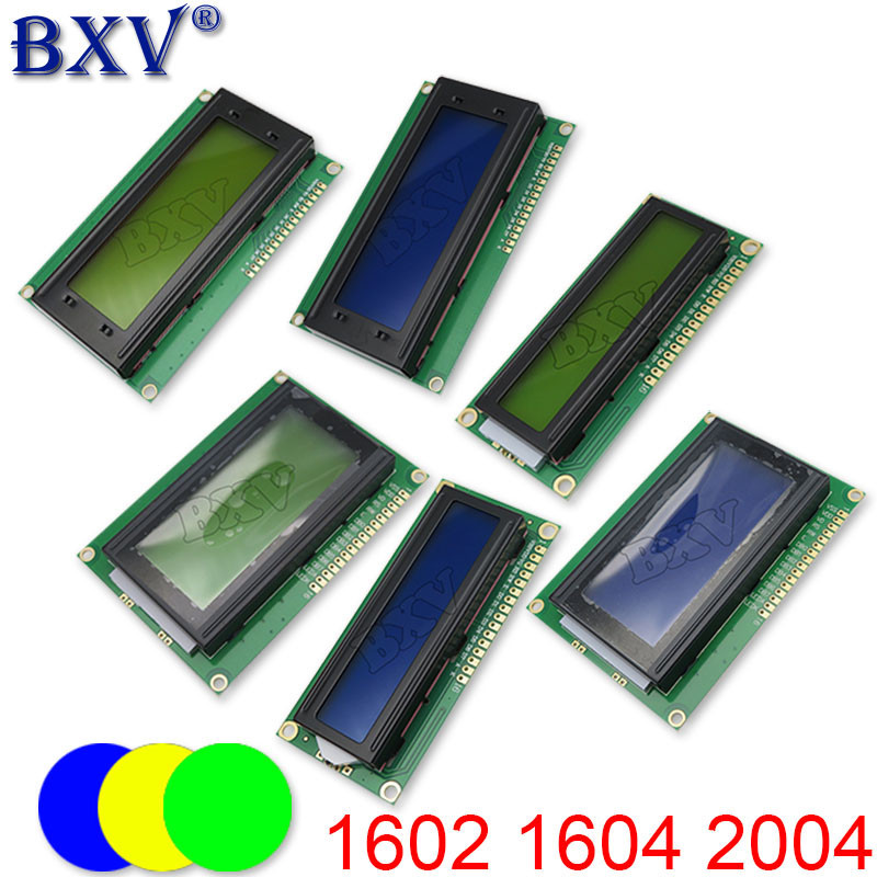 BXV LCD1602 LCD1604 LCD2004 Module Yellow Green/blue Screen 16x2 16x4 ...