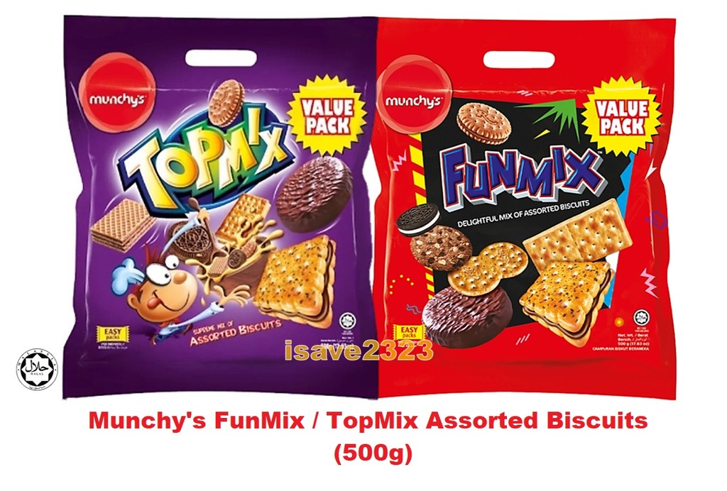 Munchy's FunMix TopMix Assorted Biscuits (500g) | Shopee Malaysia