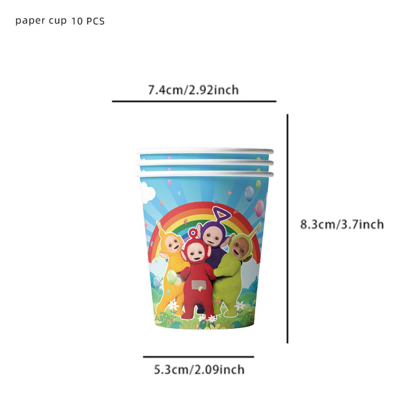 Teletubbies cartoon Themed Children's Birthday Party Set Cute Red ...