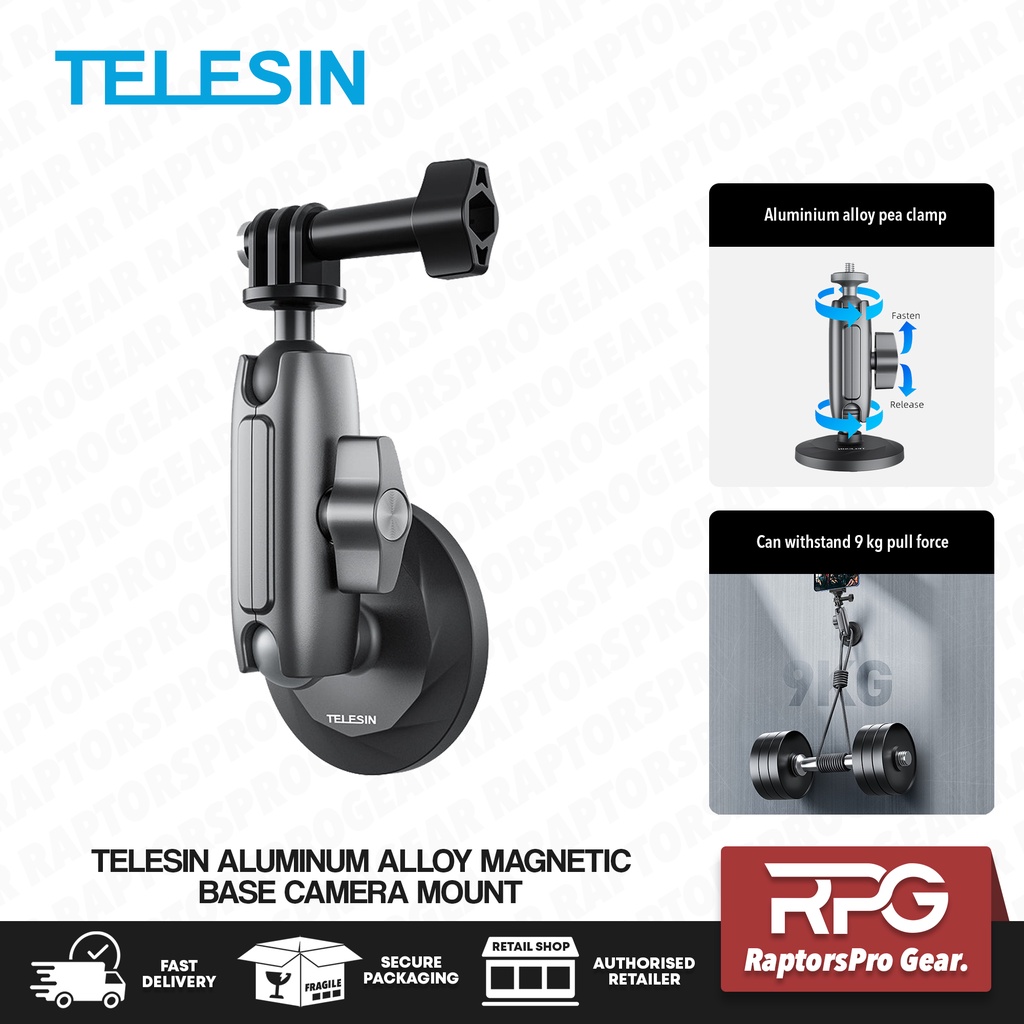 TELESIN Aluminum Alloy Magnetic Base Camera Mount | Shopee Malaysia