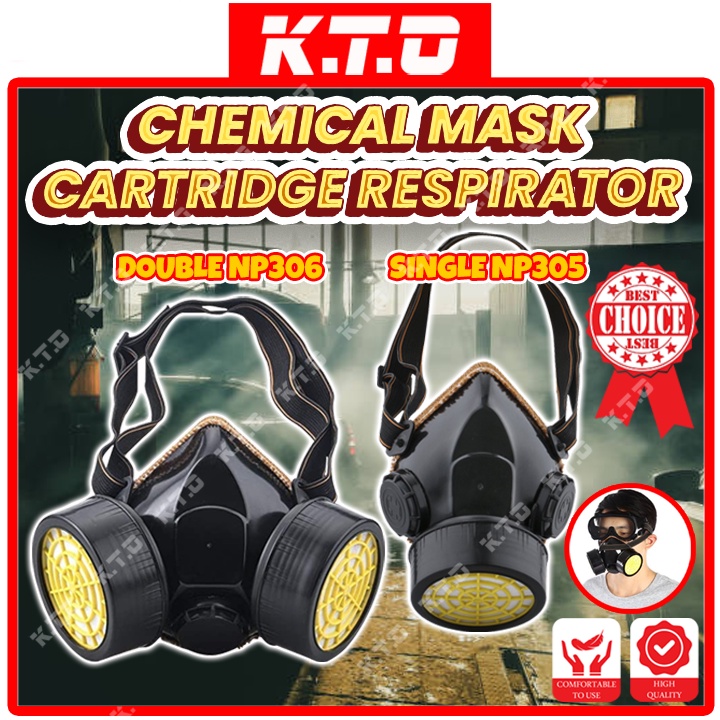 NP305 / NP306 Single Double Cartridge Respirator Filter Industrial ...