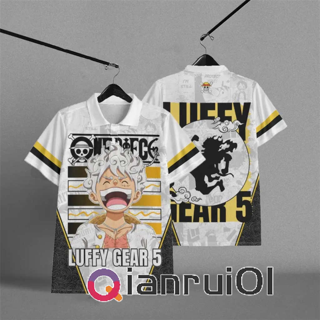 Baju-T Sukan ONE PIECE Jersi Anime GEAR LUFFY 5 Jersey Microfiber NEW ...