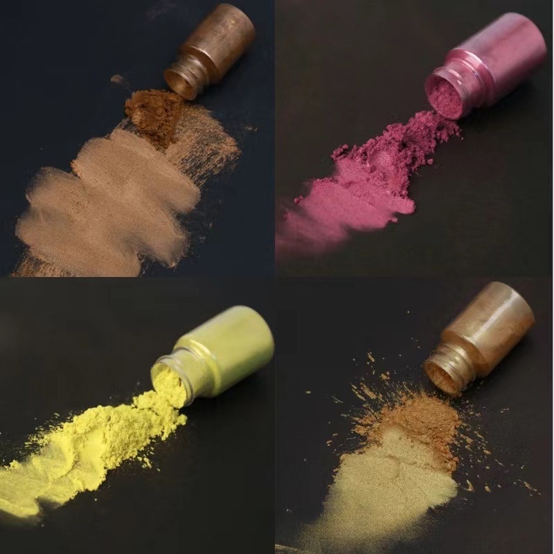 Gold Powder Color Mica Powder Slime Glue Mermaid Polarizing Powder ...