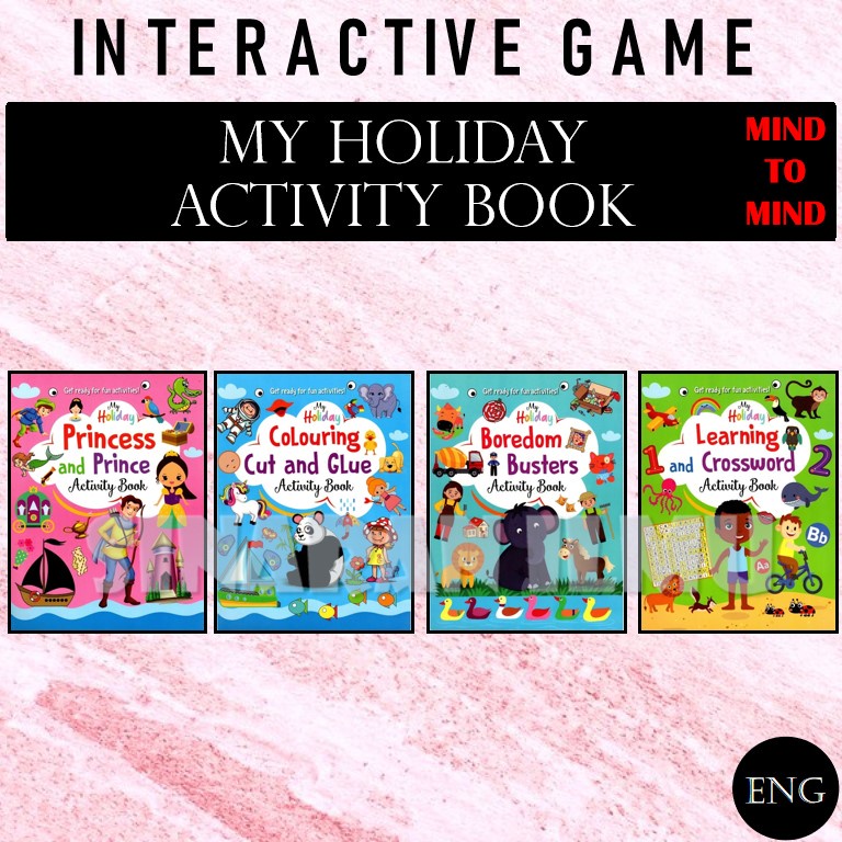 MY HOLIDAY ACTIVITY BOOK GET READY FOR FUN ACTIVITIES CUT AND GLUE ...