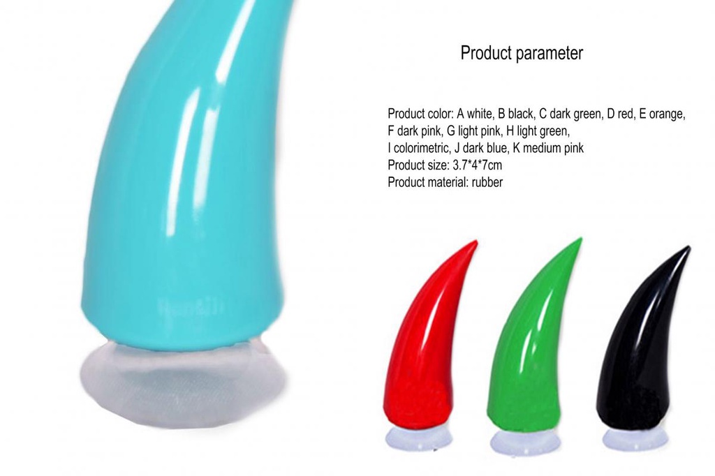 [Ma] Helmet Horns Waterproof Double-sided Adhesive Rubber Cute Helmet Devil Horns for Helmet ...