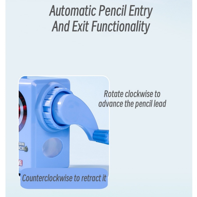 Disney Hand-Crank Pencil Sharpener Iron Man Pencil Sharpener for ...