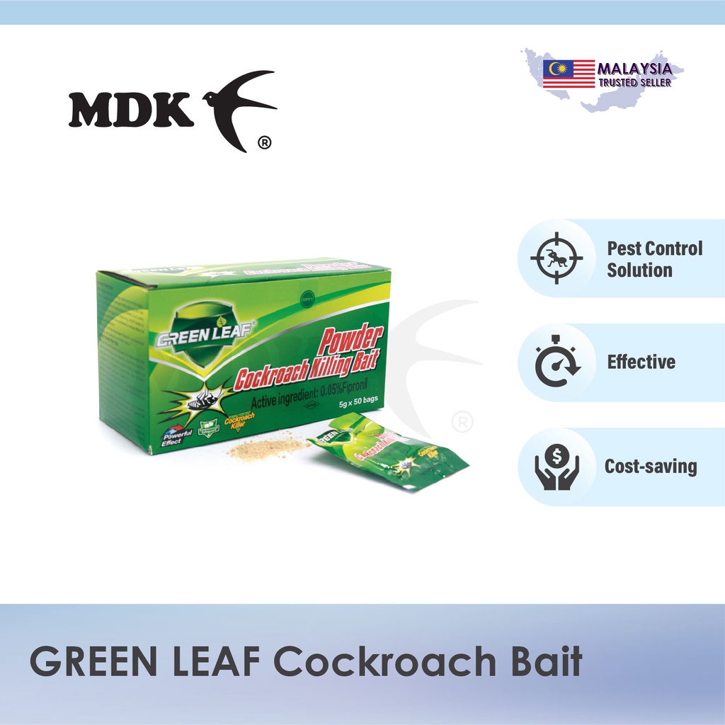Cockroach Bait (Green Leaf) 5g x 50 sachets | Shopee Malaysia