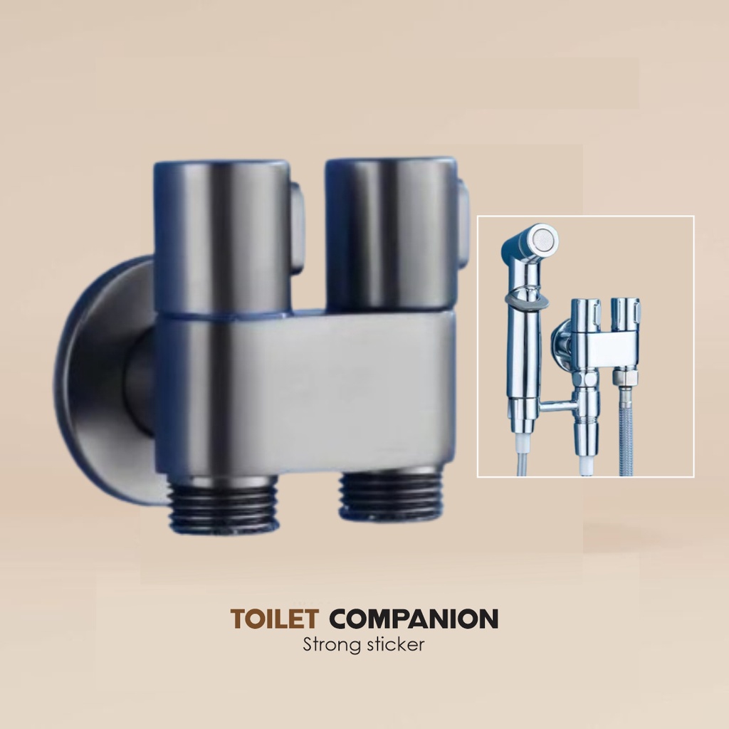 BSU Stainless Steel Toilet Companion With Spray Gun One In -Two Out ...