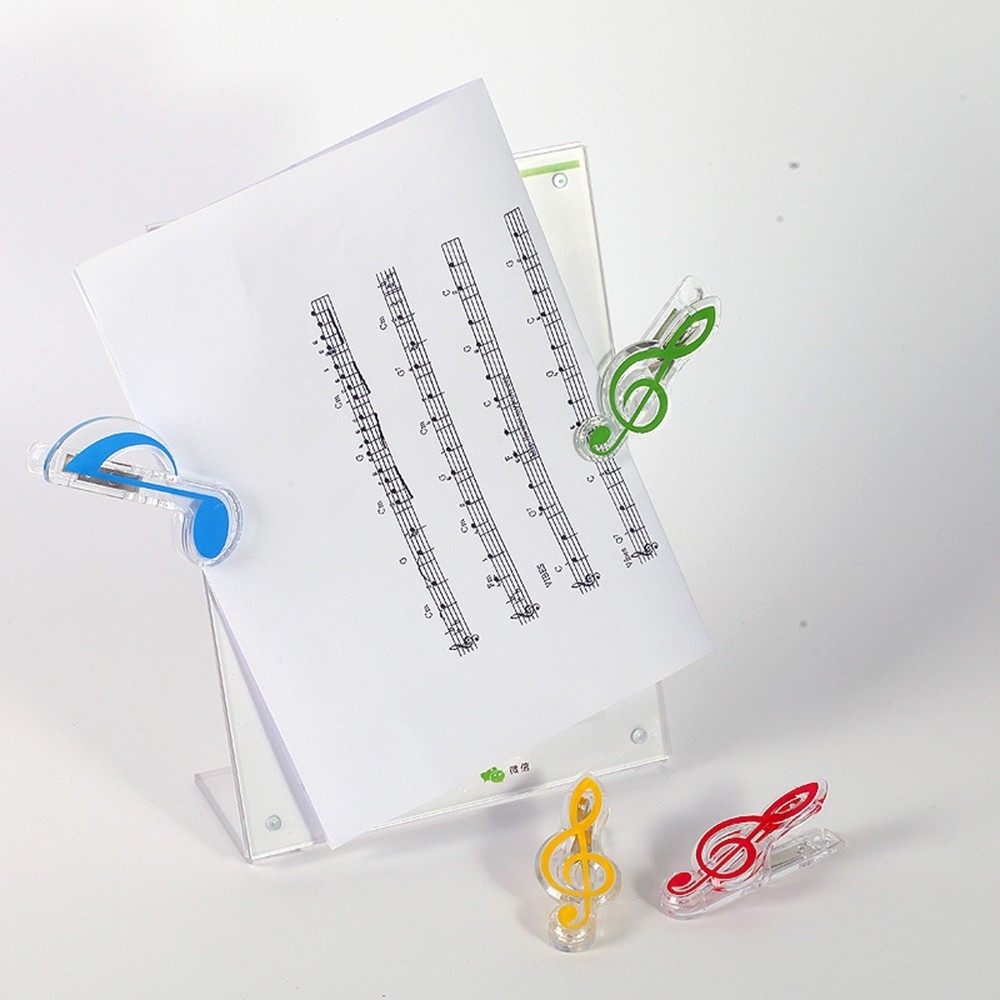 (THEBEST) Letter Paper Music Book Sheet Musical Note Spring Clips for ...