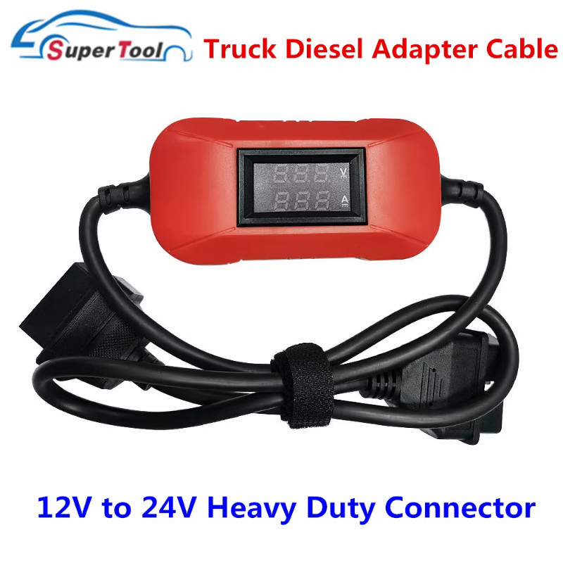 Newly 24V To 12V Truck Converter Heavy Duty Truck Diesel Adapter Cable ...