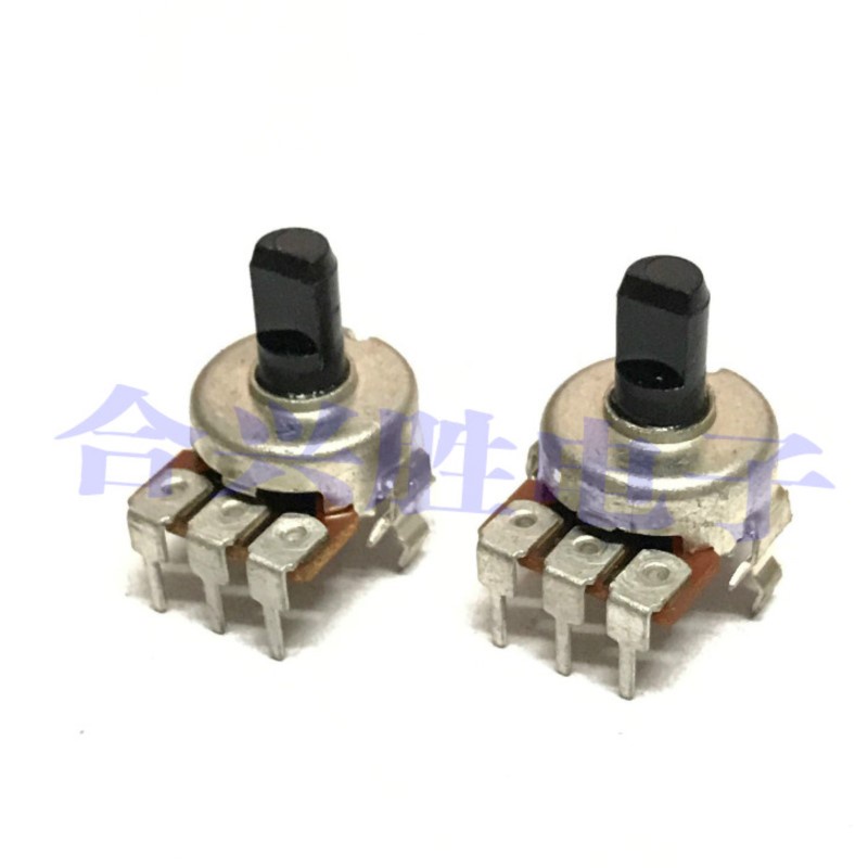 2PCS 161 Type Rotary Potentiometer Vertical 3Pin Single 50KW With ...