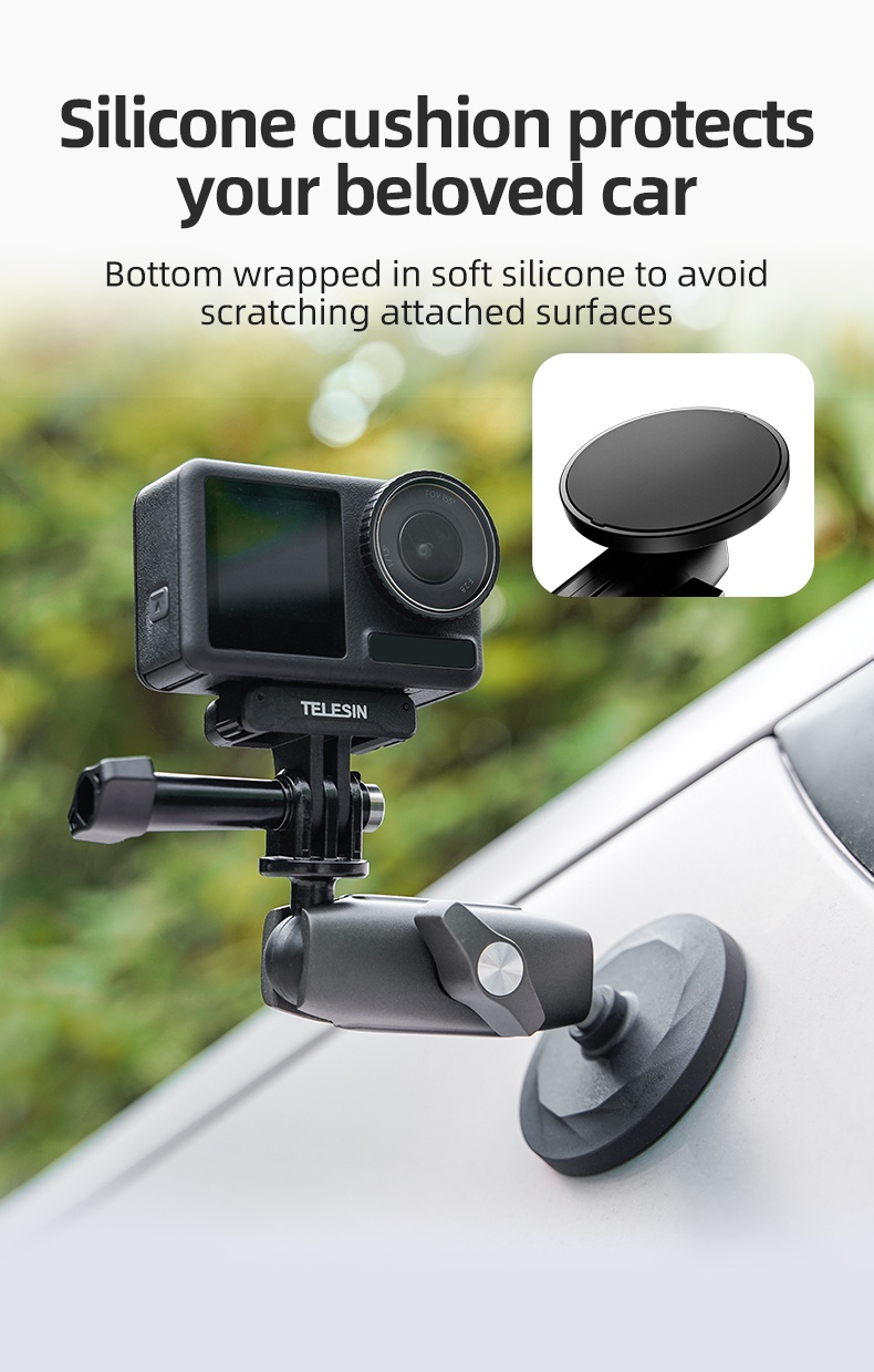 TELESIN Aluminum Alloy Magnetic Base Camera Mount | Shopee Malaysia