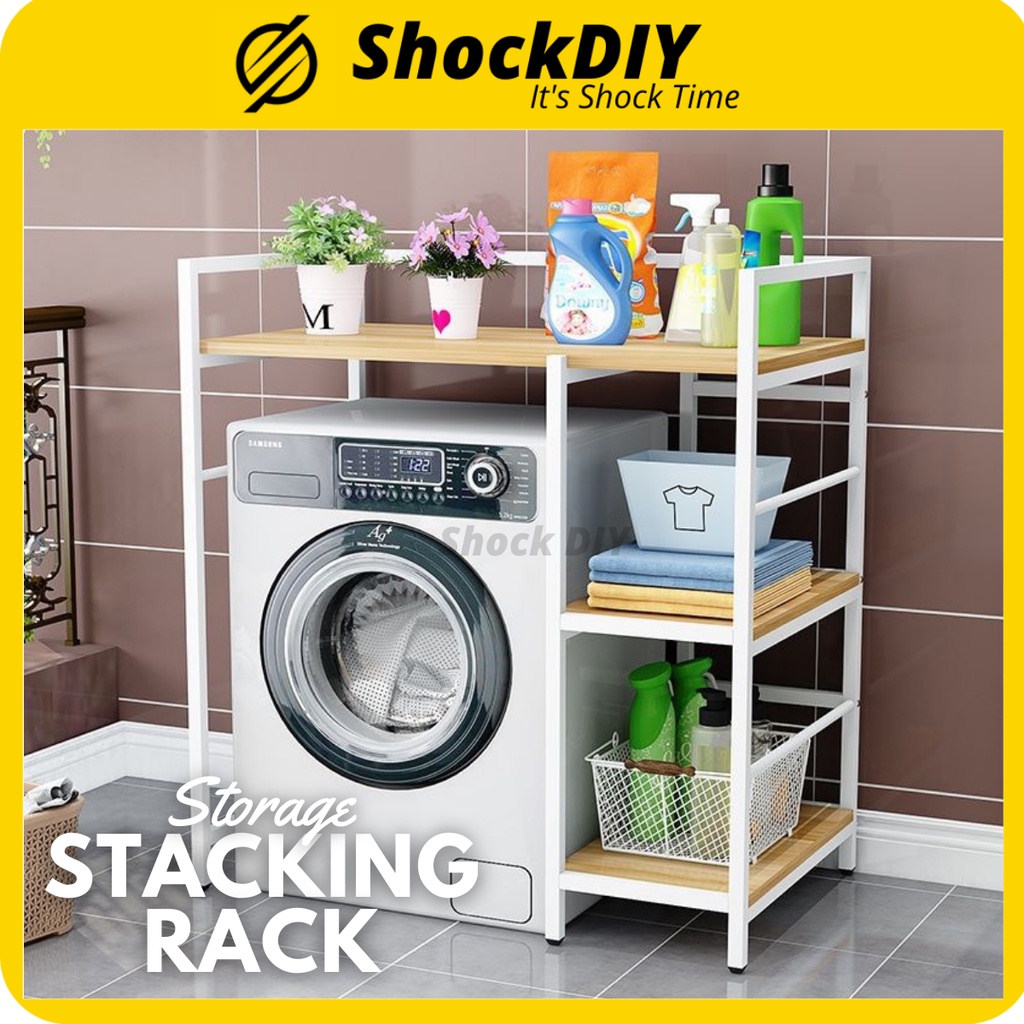 Washing Machine Rack Laundry Rack Detergent Storage Washing Machine ...