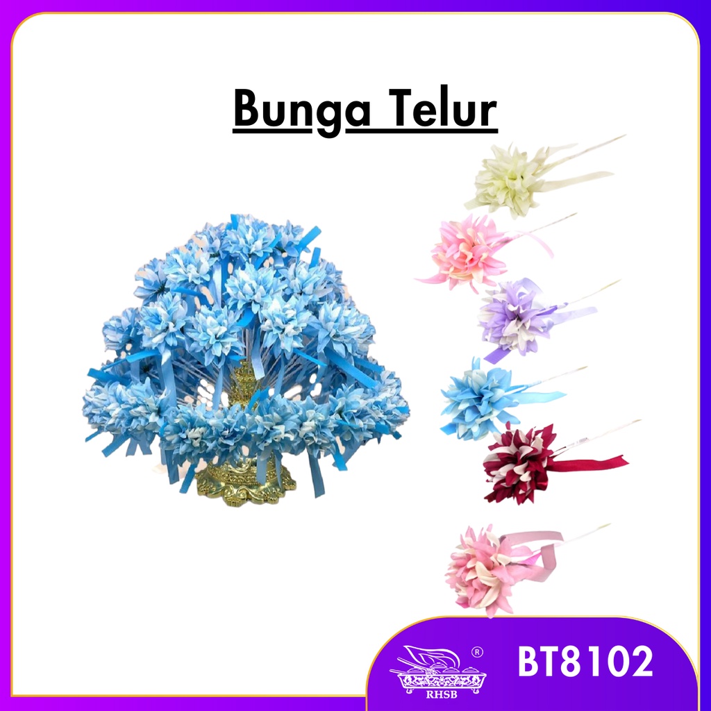 50pcs NEW ARRIVAL PREMIUM BUNGA TELUR/ BUNGA TELOR / BUNGA TELUR MURAH ...