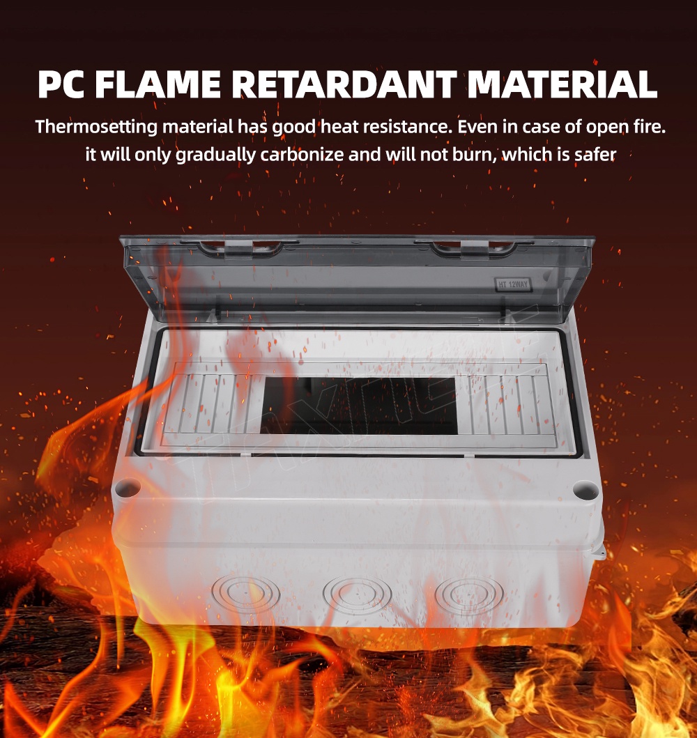 Outdoor Waterproof Electrical Distribution Box HT IP65 5 8 12 15 18 ...